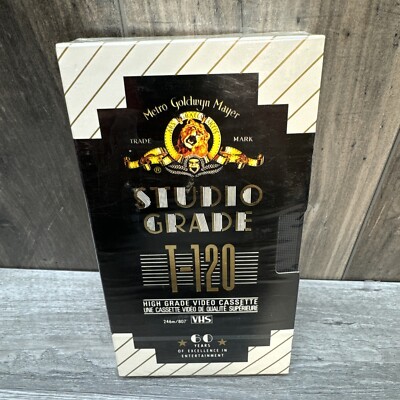NEW sealed MGM Studio Grade T-120 Video Blank VHS tapes Recordable high ...