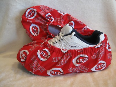 Cincinnati REDS MLB. bowling shoe covers. Men's size 10-12. Cotton ...
