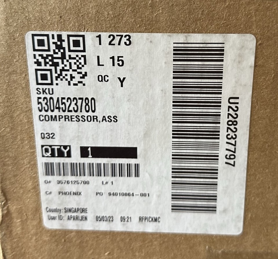 5304523780 OEM New Frigidaire / Electrolux Refrigerator or Freezer ...