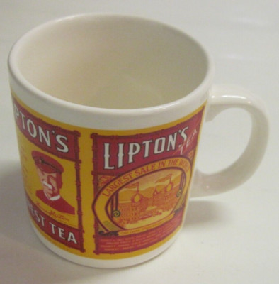 Lipton Tea Advertisement Lipton Nostalgic Ceramic Mug FPC ENGLAND | eBay