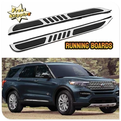 2PCS Side Step Running Boards Fits for Ford Explorer 2020-2024 Nerf Bar ...