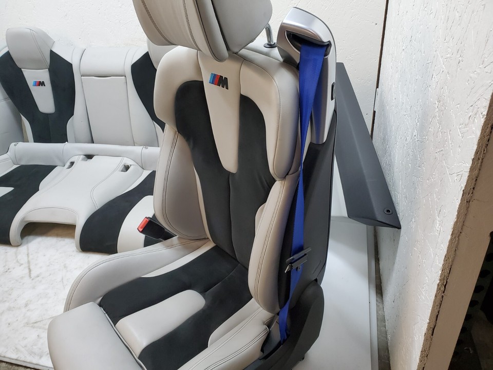 12-18 OEM BMW F06 M6 Merino Leather Silverstone 2 Interior Heated Seats ...