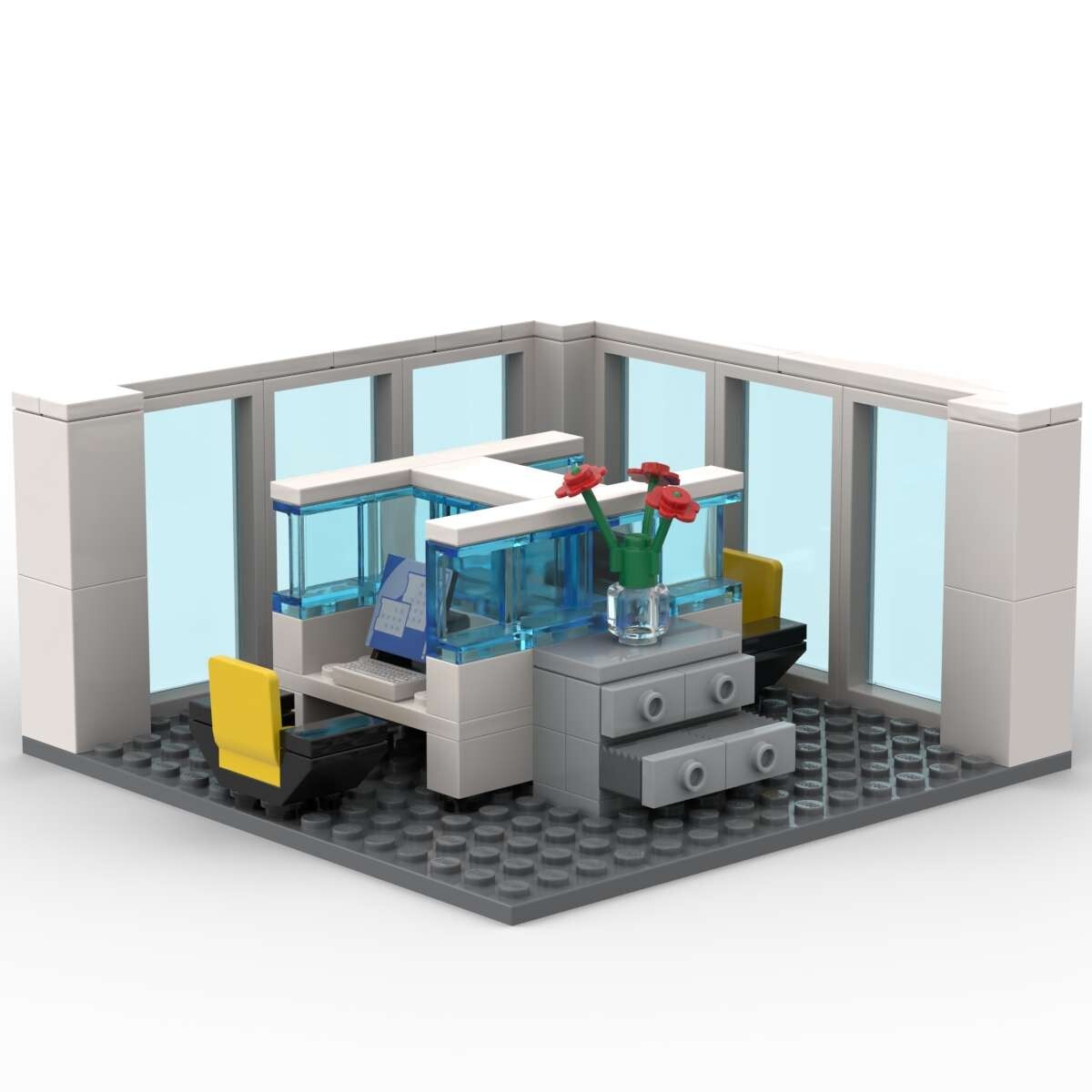 Custom Toy Office Cubicles Computer Desk Workstation Partition Work Studio
