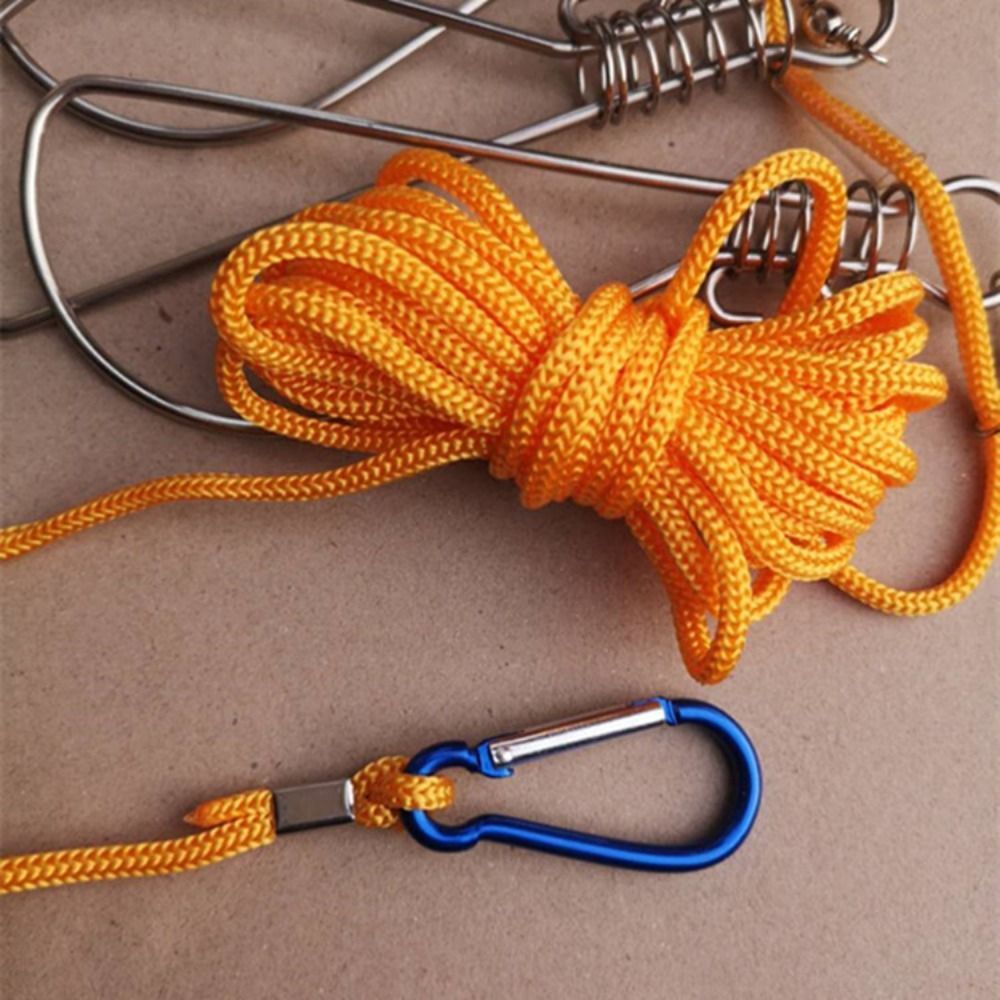 Fishing Accessories Fishing Snaps Chain Nylon Rope Fish Lock Belt | eBay