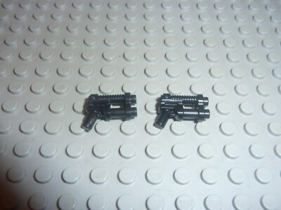 2x LEGO Black Minifigure Weapon Gun Réf 95199 Set 75345/75288/75222 ...