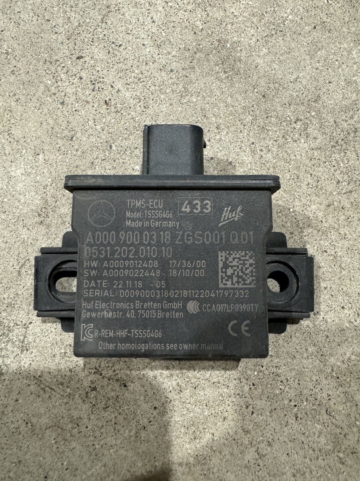 2019 - 2022 MERCEDES SPRINTER TPMS TIRE PRESSURE MONITORING MODULE OEM ...