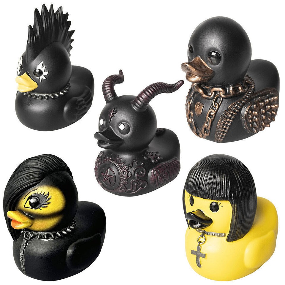 Dark Rubber Duck Rock Duck Satan Ducks,Novelty Halloween Ducks Home ...