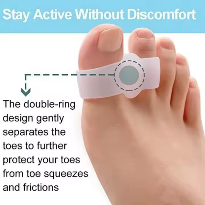 Bunion Corrector & Toe Separator | Double Loop for Overlapping Toe ...