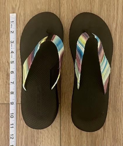Speedo Women’s Wedge Multicolored Starburst Flip Flop Shoes Size 9 US ...