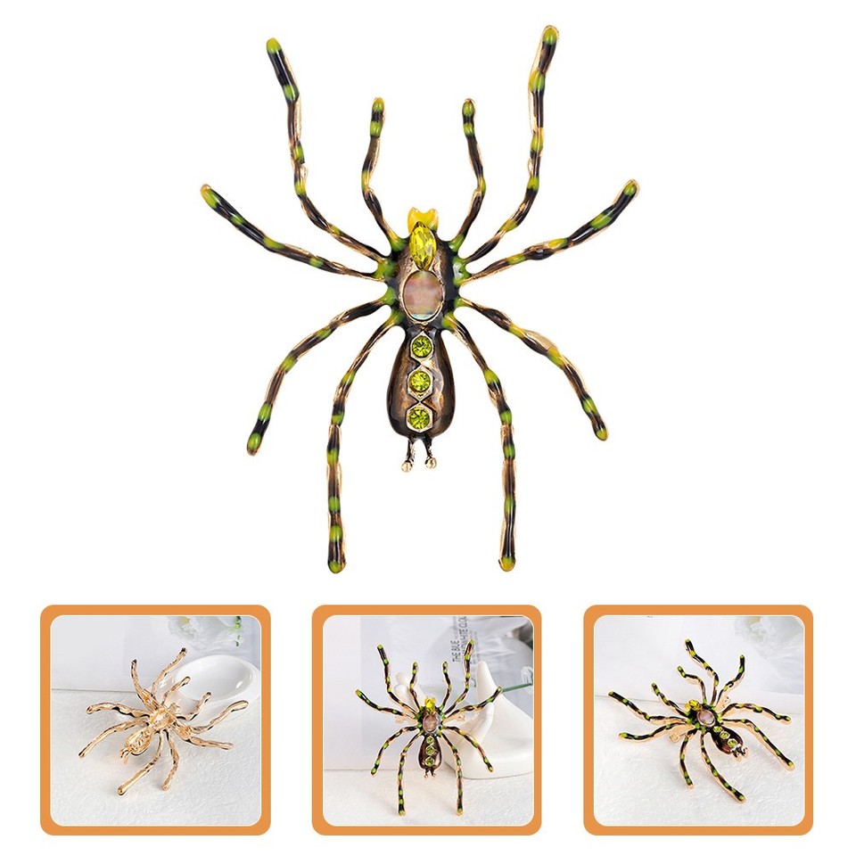 Alloy Costume Accessories Rhinestone Spider Brooch Pin for Women | eBay ...