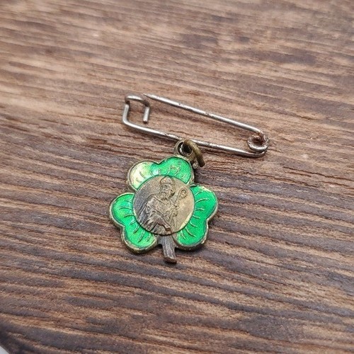 B669 st Patrick's clover antique pin Irish celtic | eBay