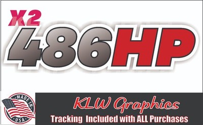 486HP Vinyl Decal Sticker Race Car JDM Turbo Diesel Truck 5.0L Coyote ...