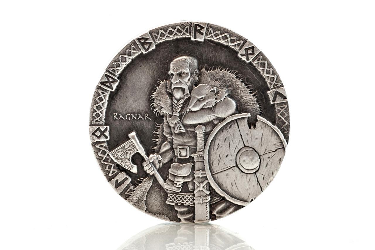 2015 2 oz Silver Coin RAGNAR Viking Series by Scottsdale Mint .999 ...