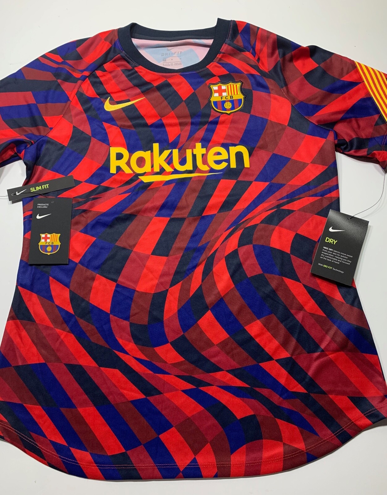 Nike FCB LaLiga Beko Barcelona Soccer Rakuten Jersey “Whirlwind” Design ...