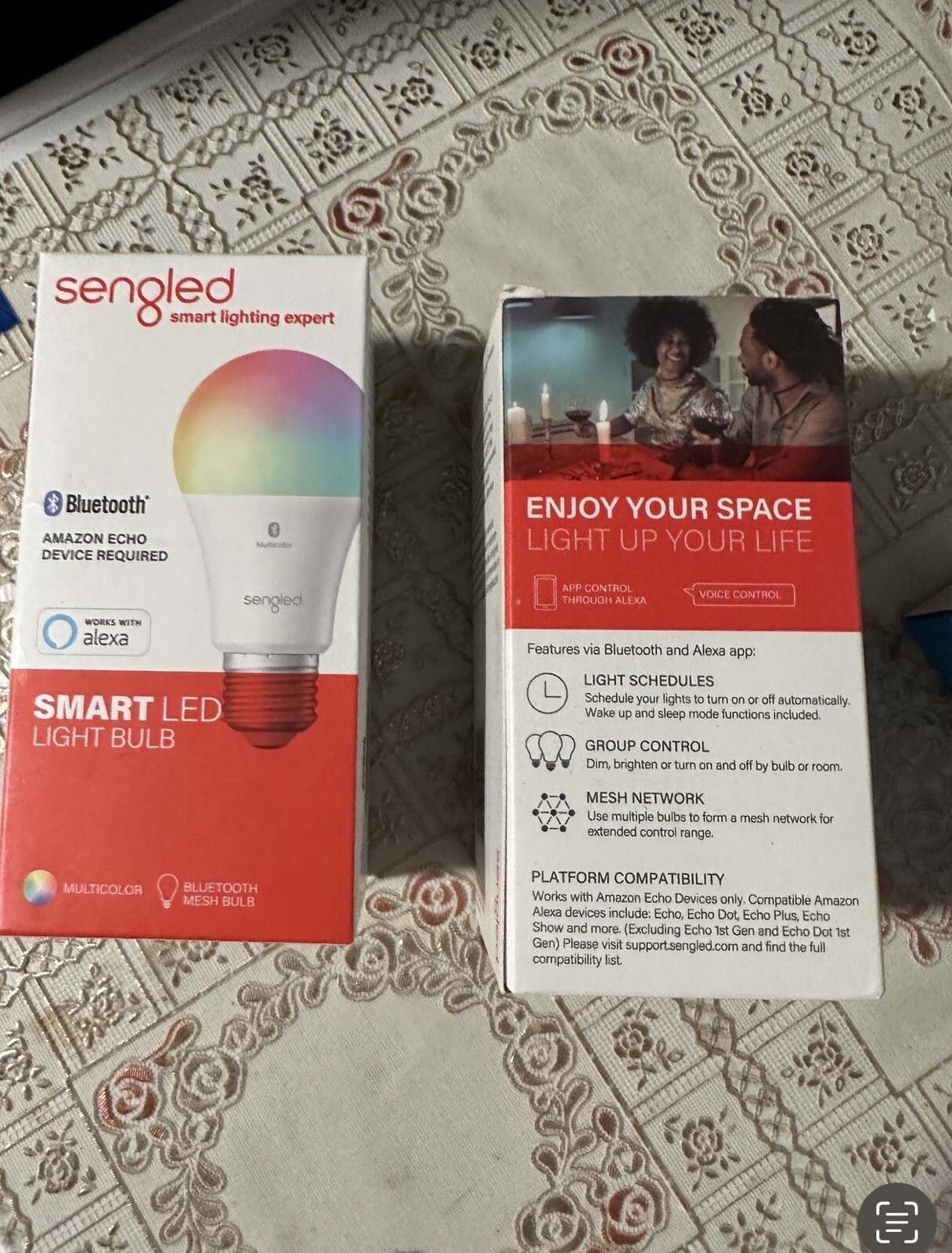 NIB Sengled Smart Multicolor LED Light Bulb 2-Pack Amazon Alexa ...