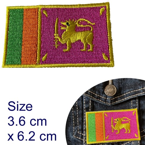 Sri Lanka iron on patch Sinha Flags lion Ceylon Colombo asia iron-on ...