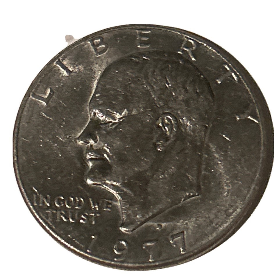 1977-D EISENHOWER LIBERTY ONE DOLLAR - 2 COIN SET Circulated Rare Moon ...