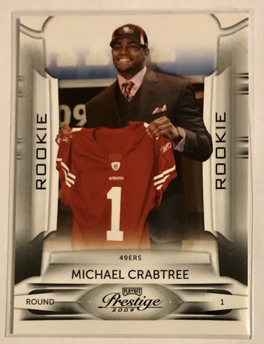 Michael Crabtree 2009 Playoff Prestige Draft SP RC #174 San Francisco ...