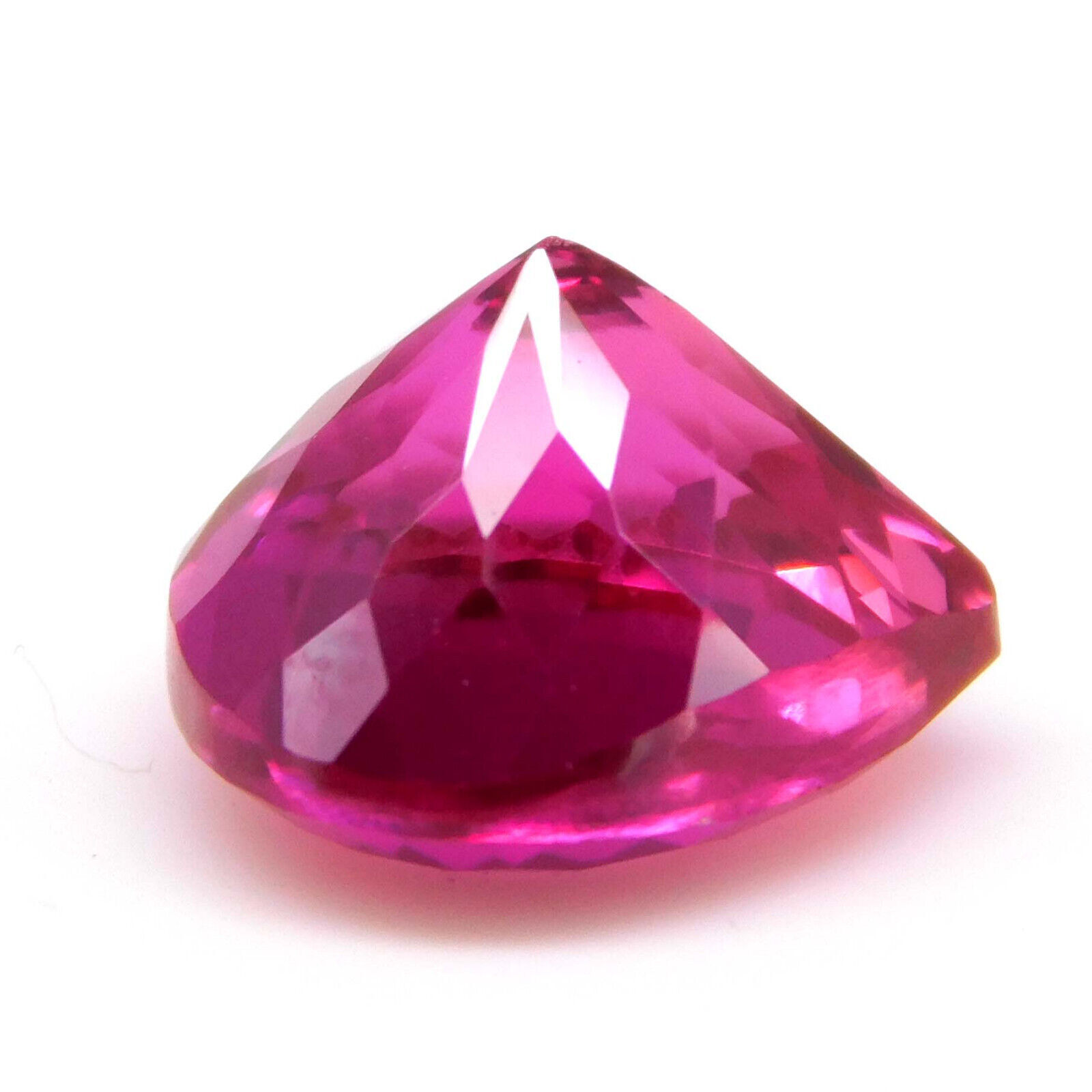 6.35 Ct Natural Raspberry Pink Sapphire Pear Cut Certified Flawless ...