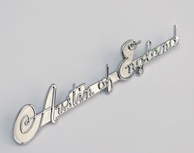 Austin of England Chrome Script Badge, Austin part 4B6932 | eBay