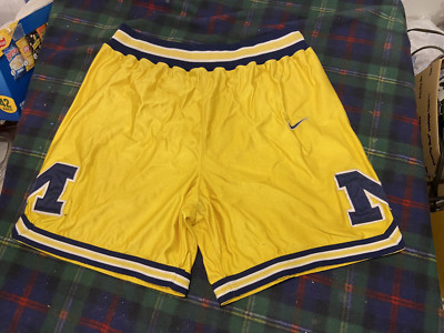Nike Michigan Yellow Basketball Shorts (Unknown Size) | eBay