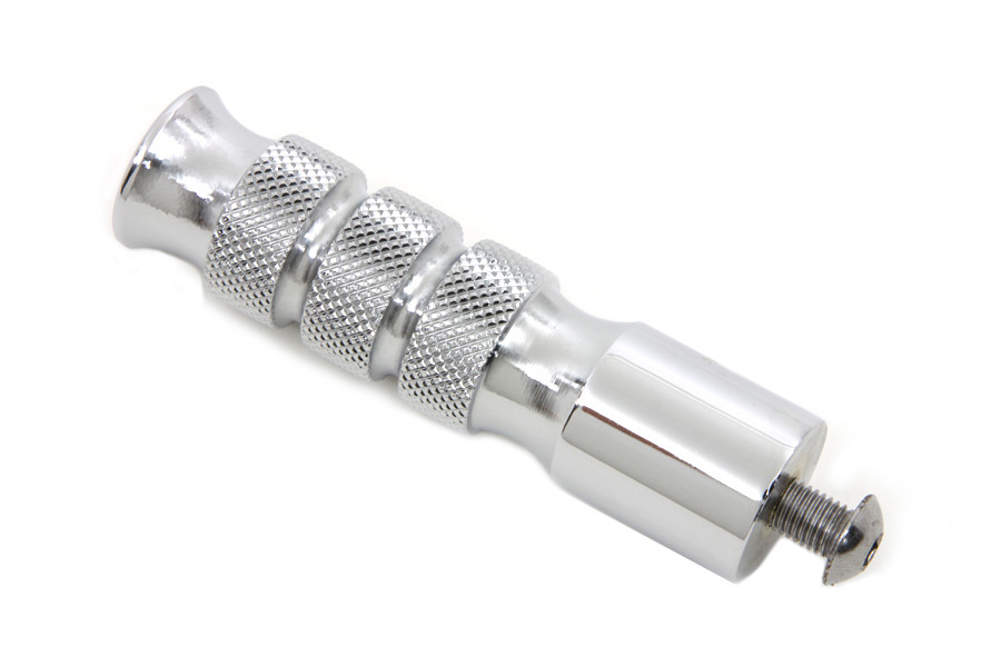 1 Chrome Diamond Knurled Vintage Style Toe Peg for Harley Footpeg ...