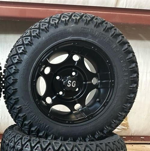 Mini Truck Super Grip DB 23X8-12 on 12x7 4/100 4+3 +5mm Wheels Pkg ...