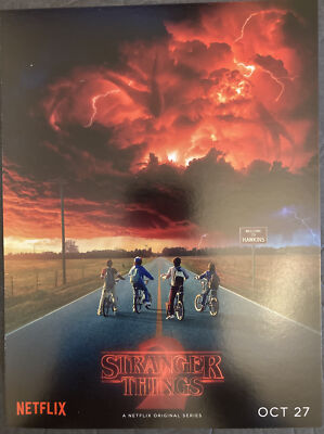 Netflix Show Stranger Things Season 2 Promo Card/ Mini Poster 6"x8" | eBay