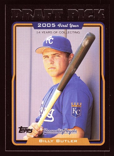 Billy Butler Kansas City Royals 2005 Topps Black #668 SN /54 | eBay