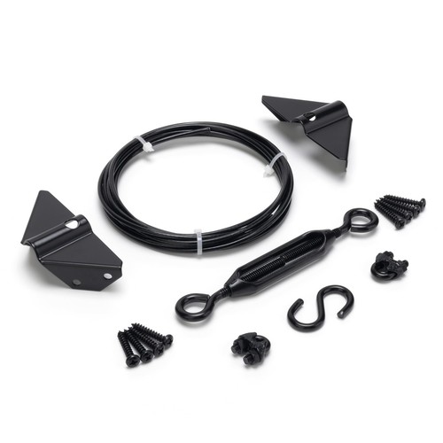 Anti-Sag Gate Kits for Wooden Fence, Black Gate Support Cable Kit ...