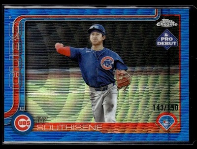 2025 Topps Pro Debut Chrome Blue Wave Refractor Ty Southisene /150 ACL ...