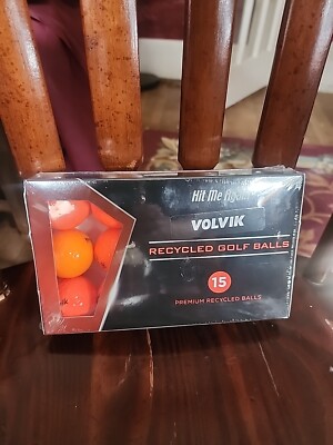 15 Orange Golf Balls Volvik Premium Recycled SEALED Box FREE Same Day ...