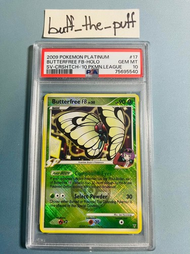 POKEMON - PSA 10 - BUTTERFREE HOLO - 17/147 - LEAGUE PROMO PLATINUM ...
