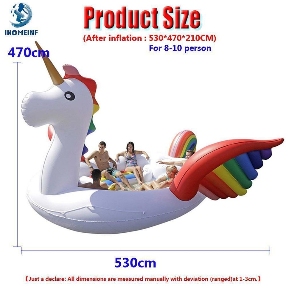 Giant 6-8 Person Inflatable Lake Water Float Raft | eBay