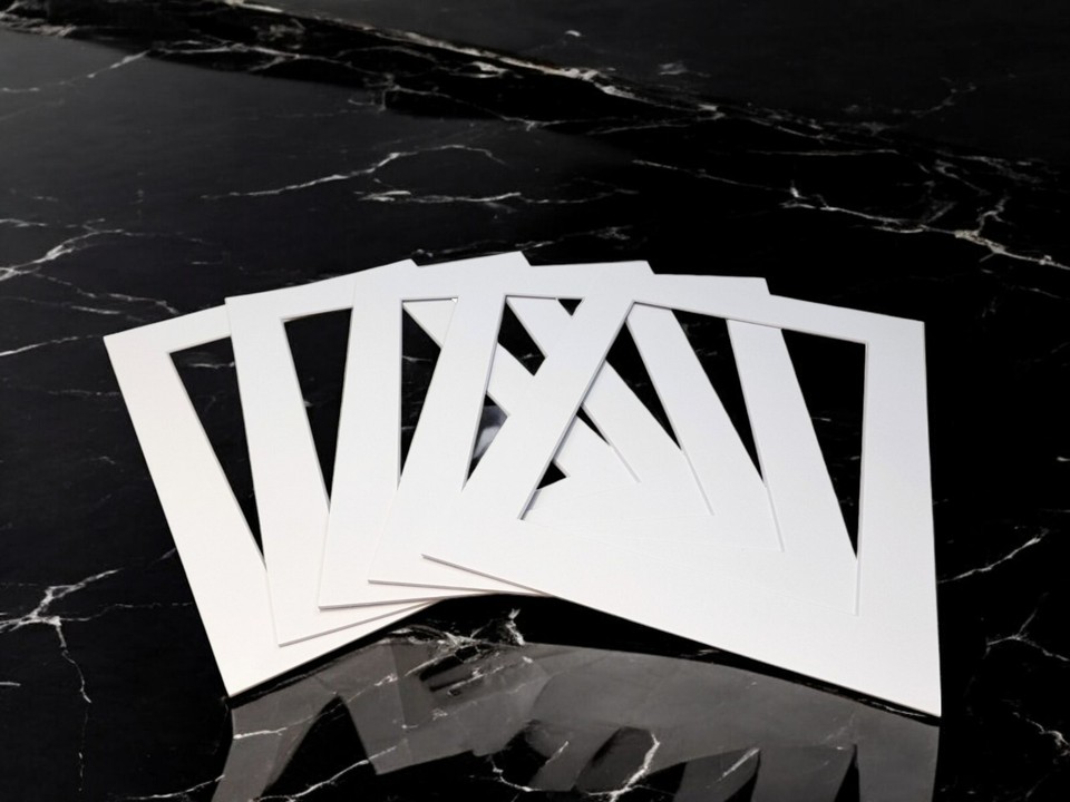 Any Custom Size, Picture Photo Aperture Mount, Bevel Cut, Bespoke Made ...