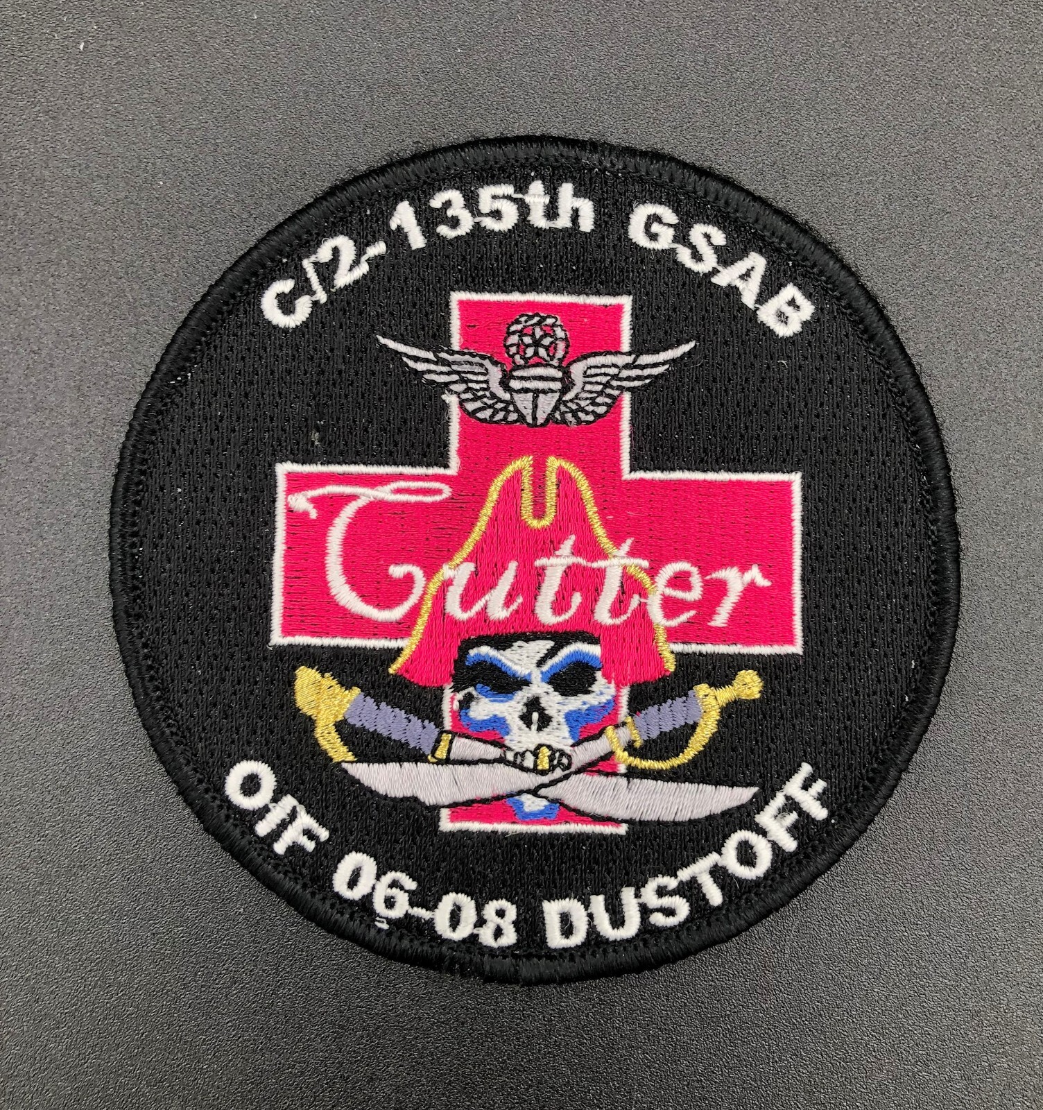 C/2-135th GSAB OIF 06-08 Cutter Dustoff Army Aviation Unit Patch OIF ...