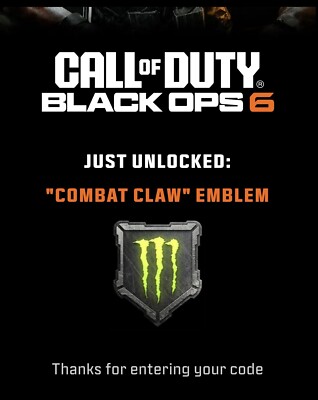 Call of Duty Black Ops 6 Combat Claw Emblem Rare & Exclusive BO6 ...