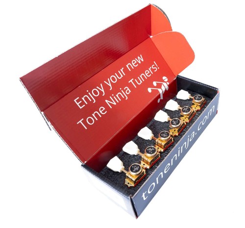 Tone Ninja Locking Vintage SD90 Tuners, 3x3, Keystone buttons, Gold | eBay