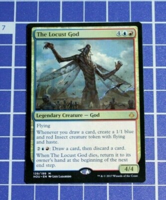 The Locust God Hour of Devastation Red Blue MTG Magic the Gathering ...