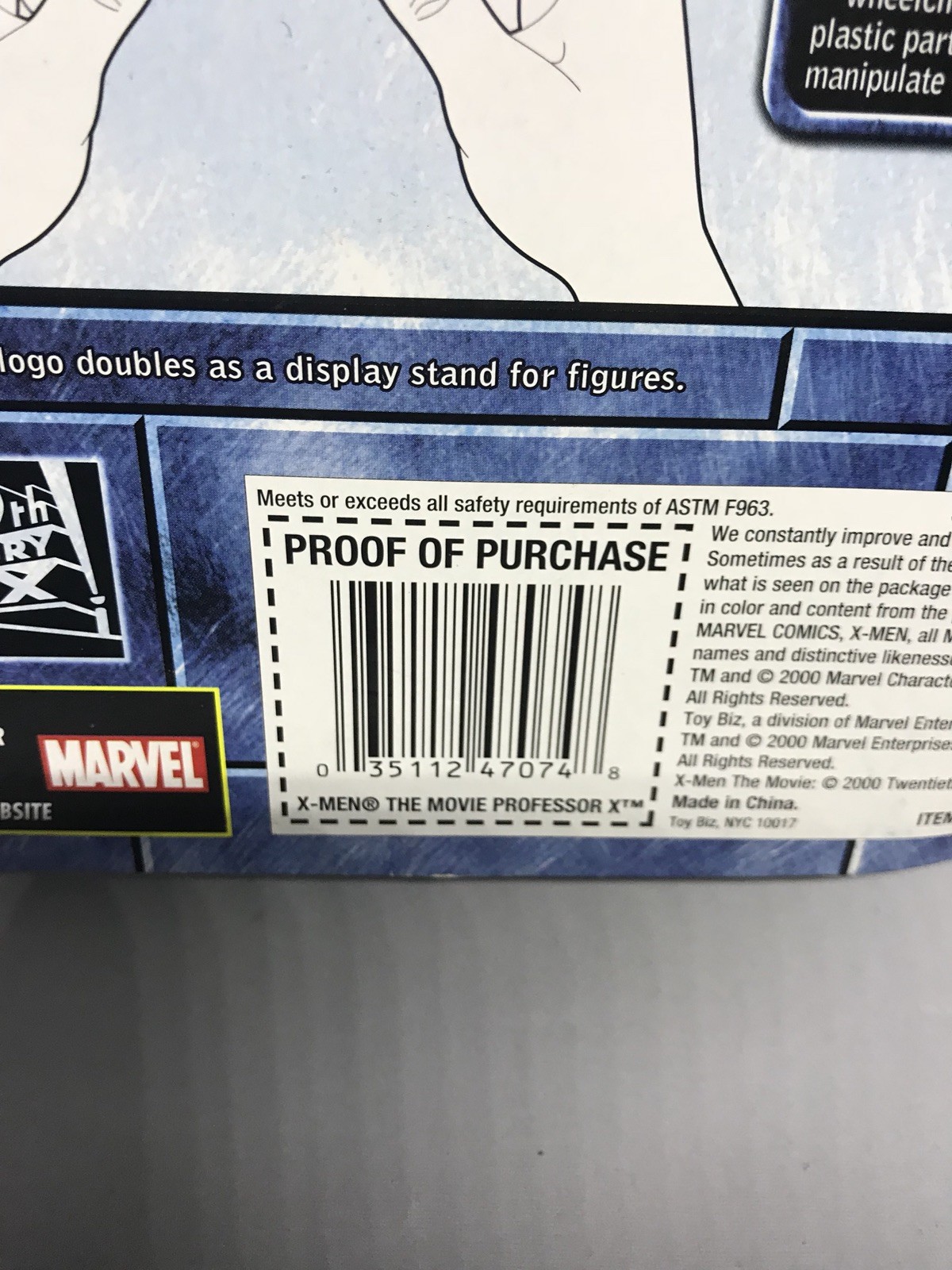 X-Men Movie 2000 Patrick Stewart as Professor X 6" Action Figure Toybiz ...