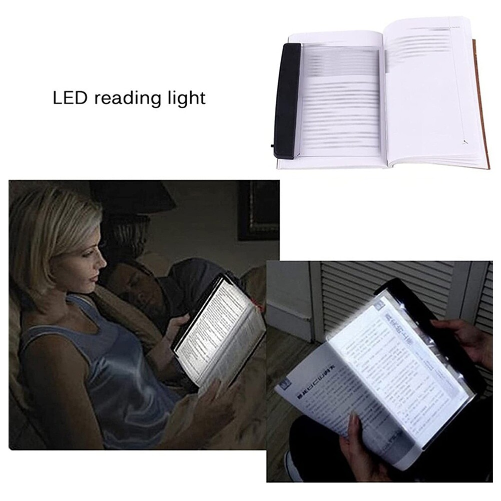 Portable LED Night Book Reading Lamp Flat Plate Portable Travel Panel ...