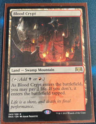 Blood Crypt Ravnica Allegiance 245/259 Magic The Gathering Card NM | eBay