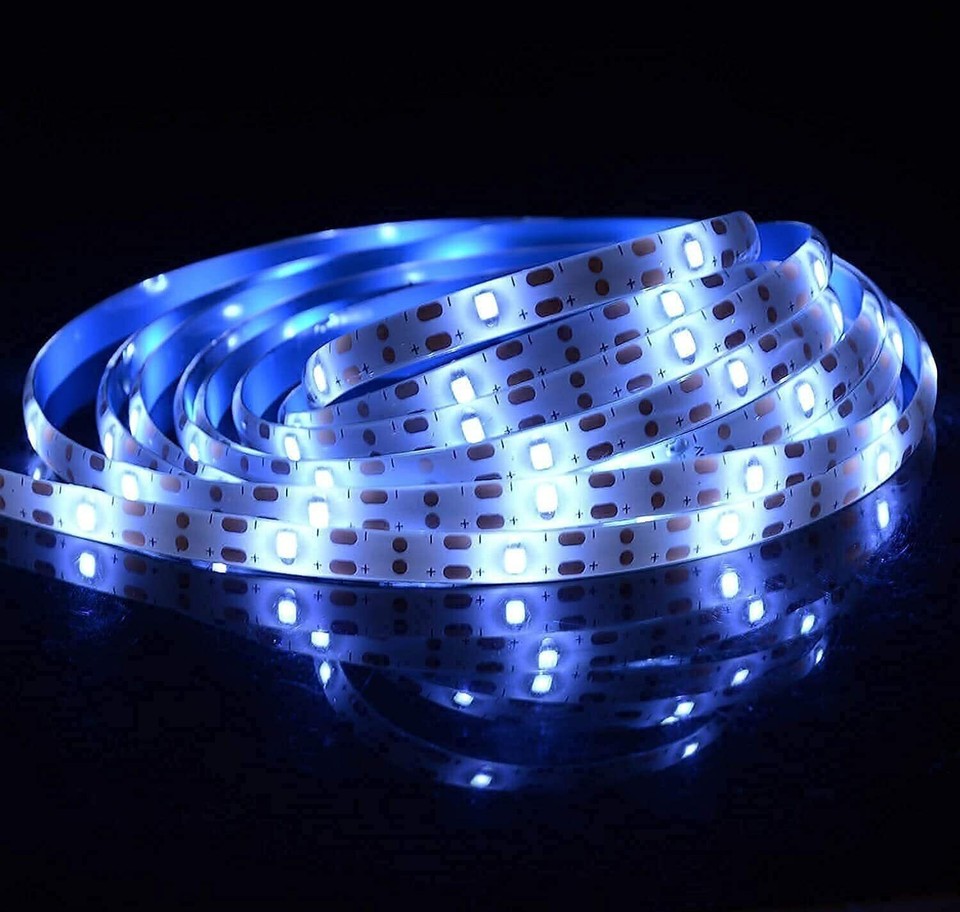 Upgraded Solar LED Strip Flexible Lights 8 Lights Mode Waterproof ...