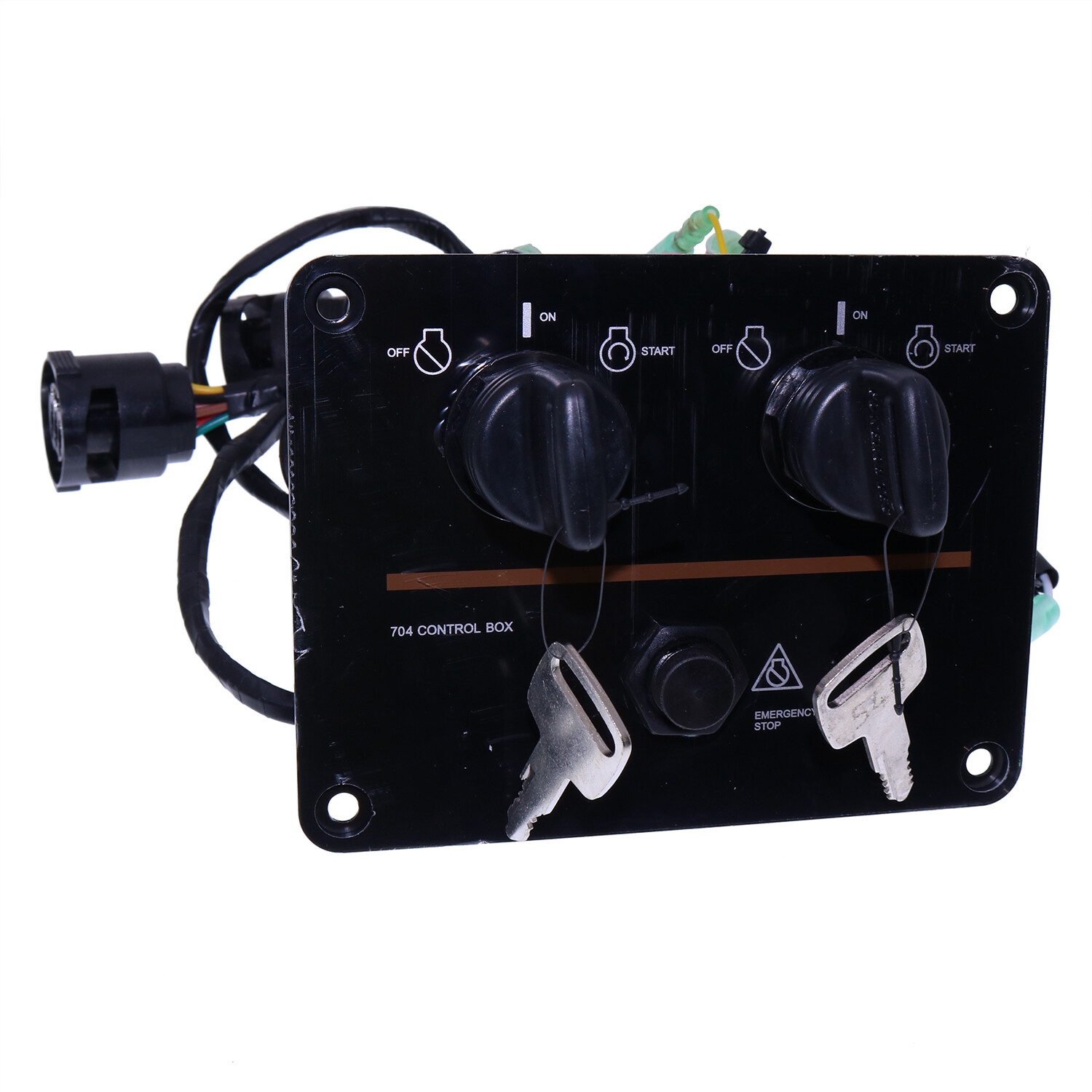 Ignition Dual Key Switch Panel for Yamaha Outboard Engine 6K1-82570-08 ...