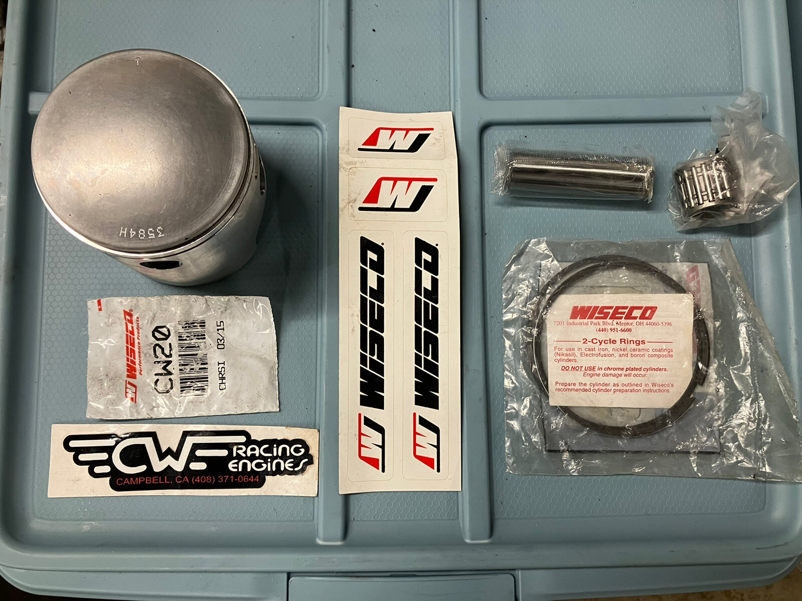 Honda 1989 FL400R Pilot 82.1mm piston kit. Clean-up size for worn out ...