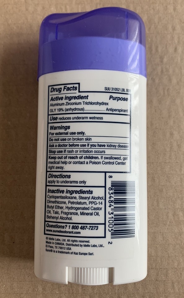 Sure Powder Fresh Invisible Solid Antiperspirant & Deodorant 2.6oz ...