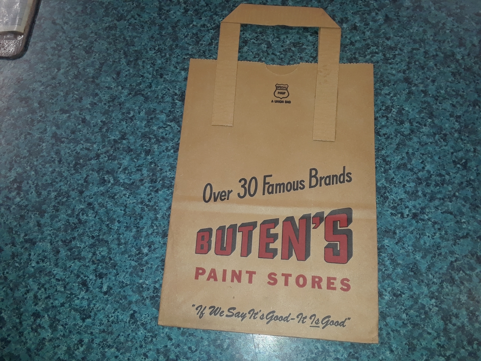 VTG BUTENS PAINT STORE ADVERTISING 1 GAL. PAINT CAN BAG | eBay