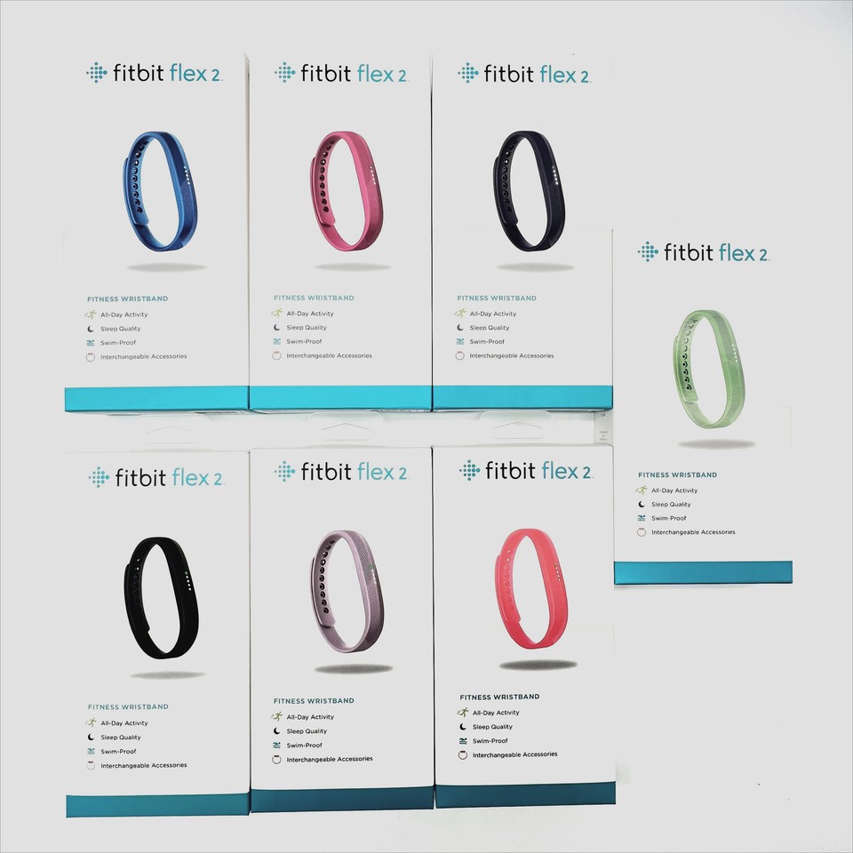 NEW Fitbit Flex 2 Bluetooth Health Activity Sleep Tracker Sports S&L ...