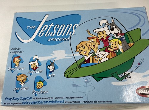 Polar Lights ~ The Jetsons Spaceship ~ Snap-Together Model Kit Open Box ...