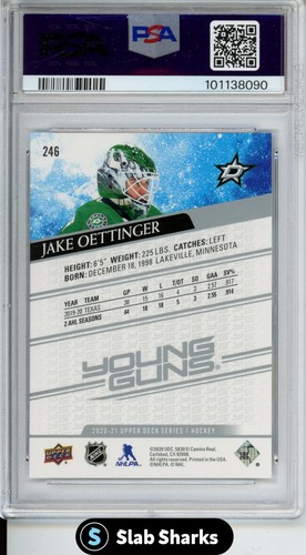 2020 UPPER DECK SERIES 1 #246 JAKE OETTINGER YOUNG GUNS ROOKIE GEM MINT ...